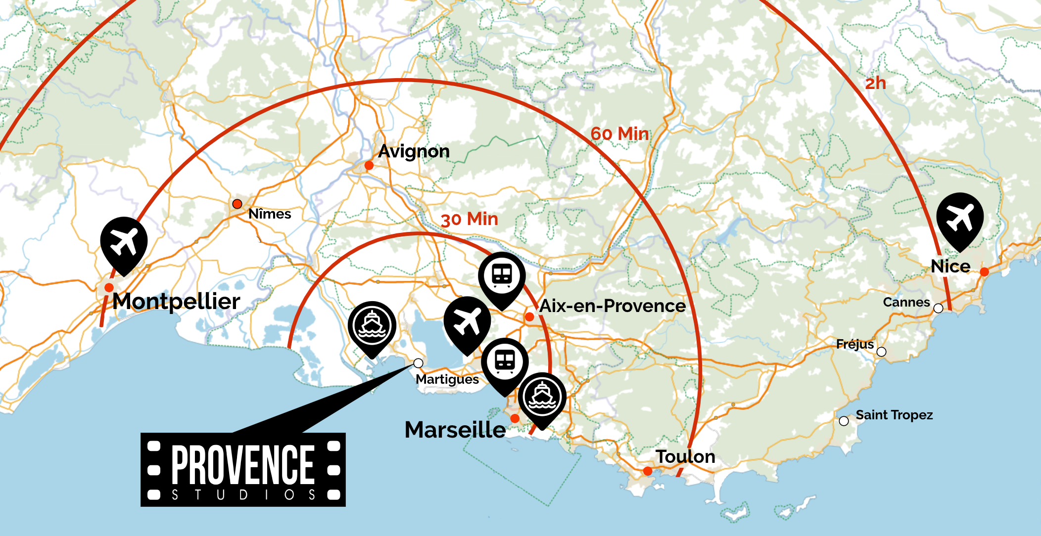 Contact Provence Studios - studios de tournage à Martigues